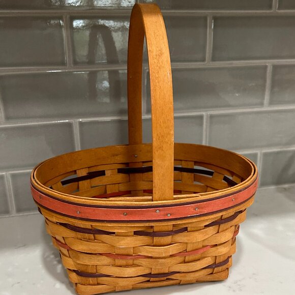 Longaberger | Accents | Vintage Longaberger Round Utility Basket With ...